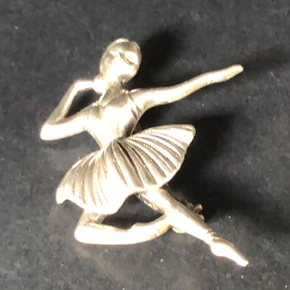 Vintage | Jewelry | Vintage 5s Sterling Silver Dancing Ballerina Pin ...